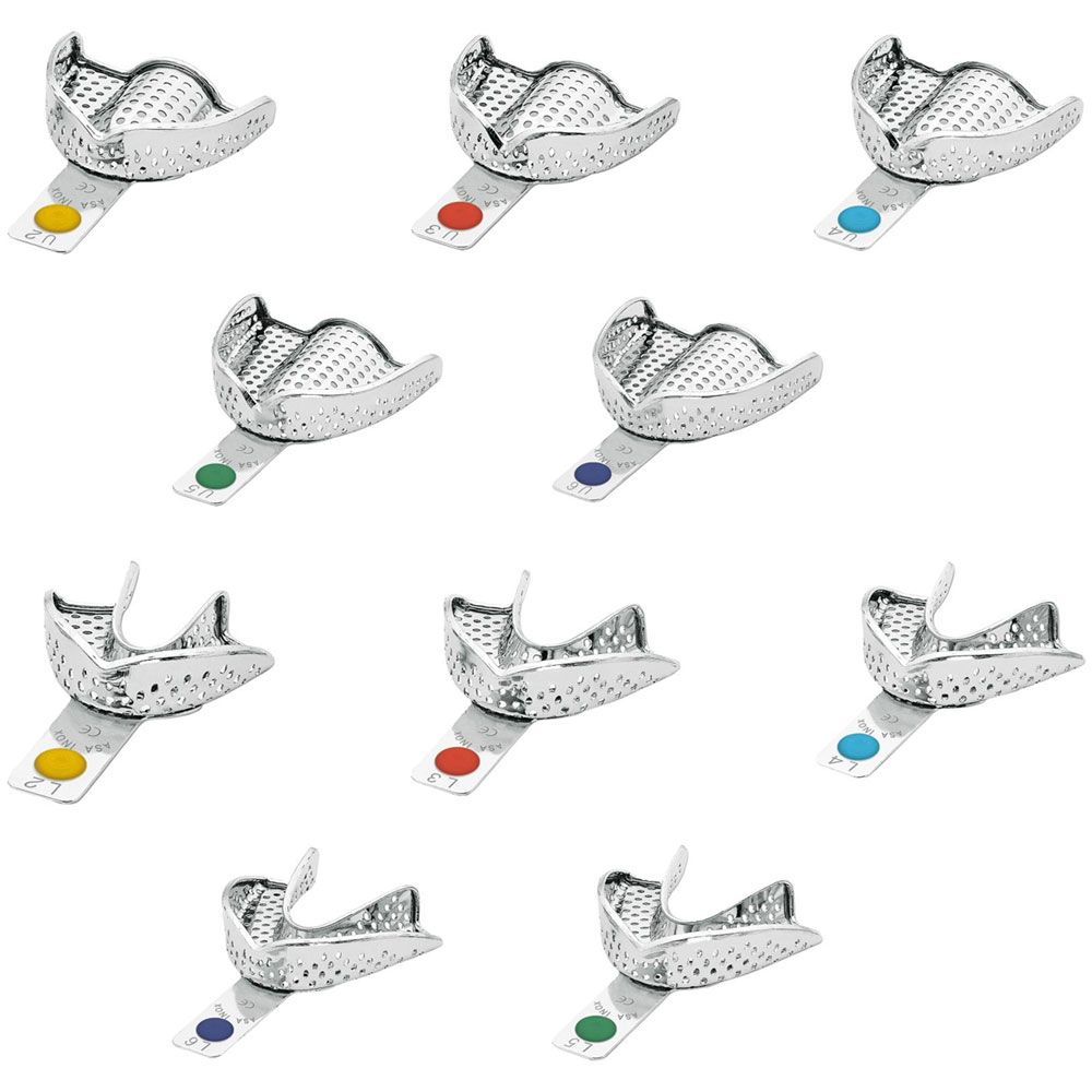 Porte-empreintes Inox Perma-Lock Perforés | MEGA Dental